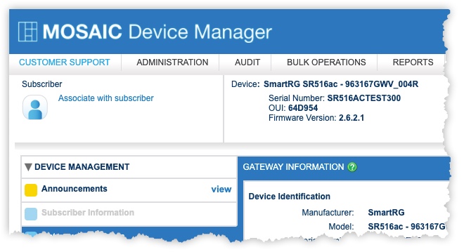 Check In a Device and Associate With a Subscriber